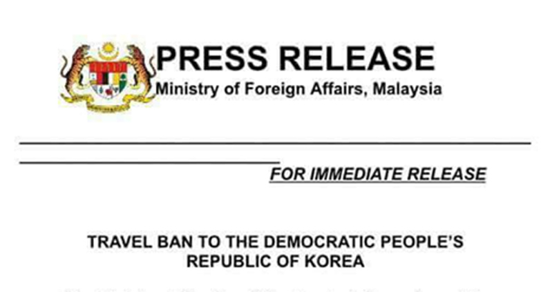 Malaysians now officially travel ban to Democratic People’s Republic of ...