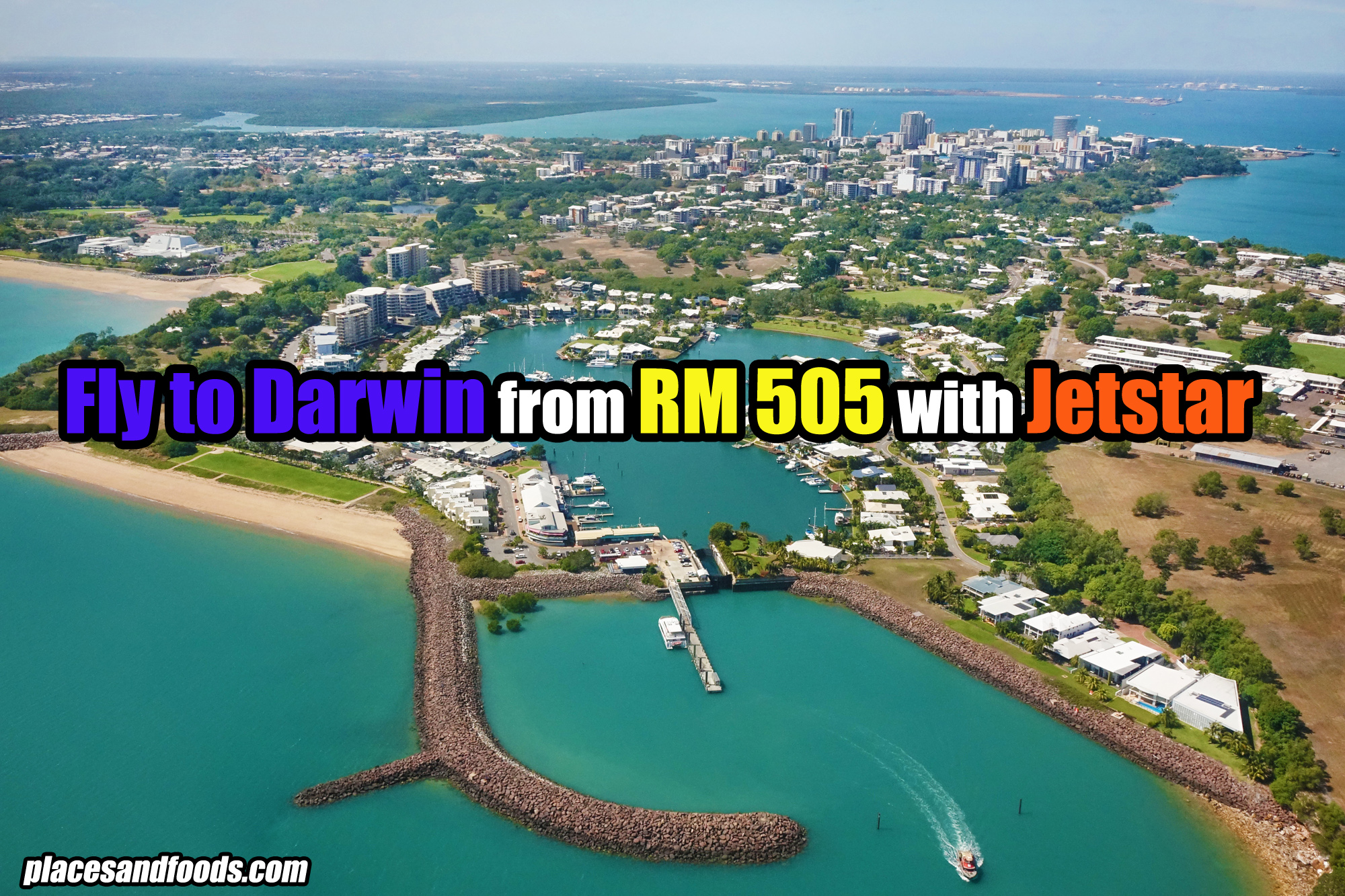 Fly to Darwin from RM 505 with Jetstar