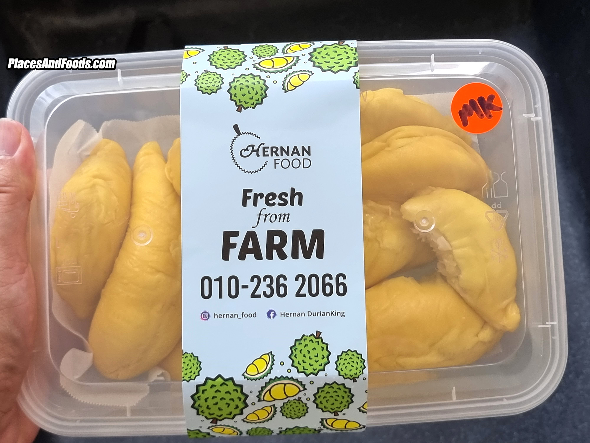 Online Premium Musang King Durian from HERNAN FOOD