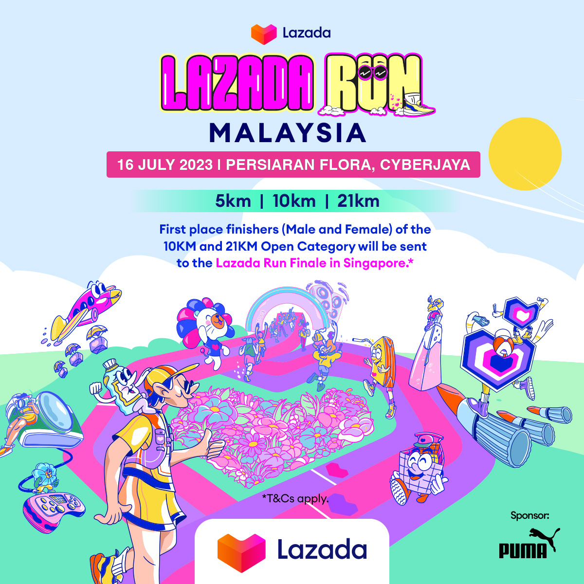 First Ever Lazada Run on 16 July 2023 at Cyberjaya