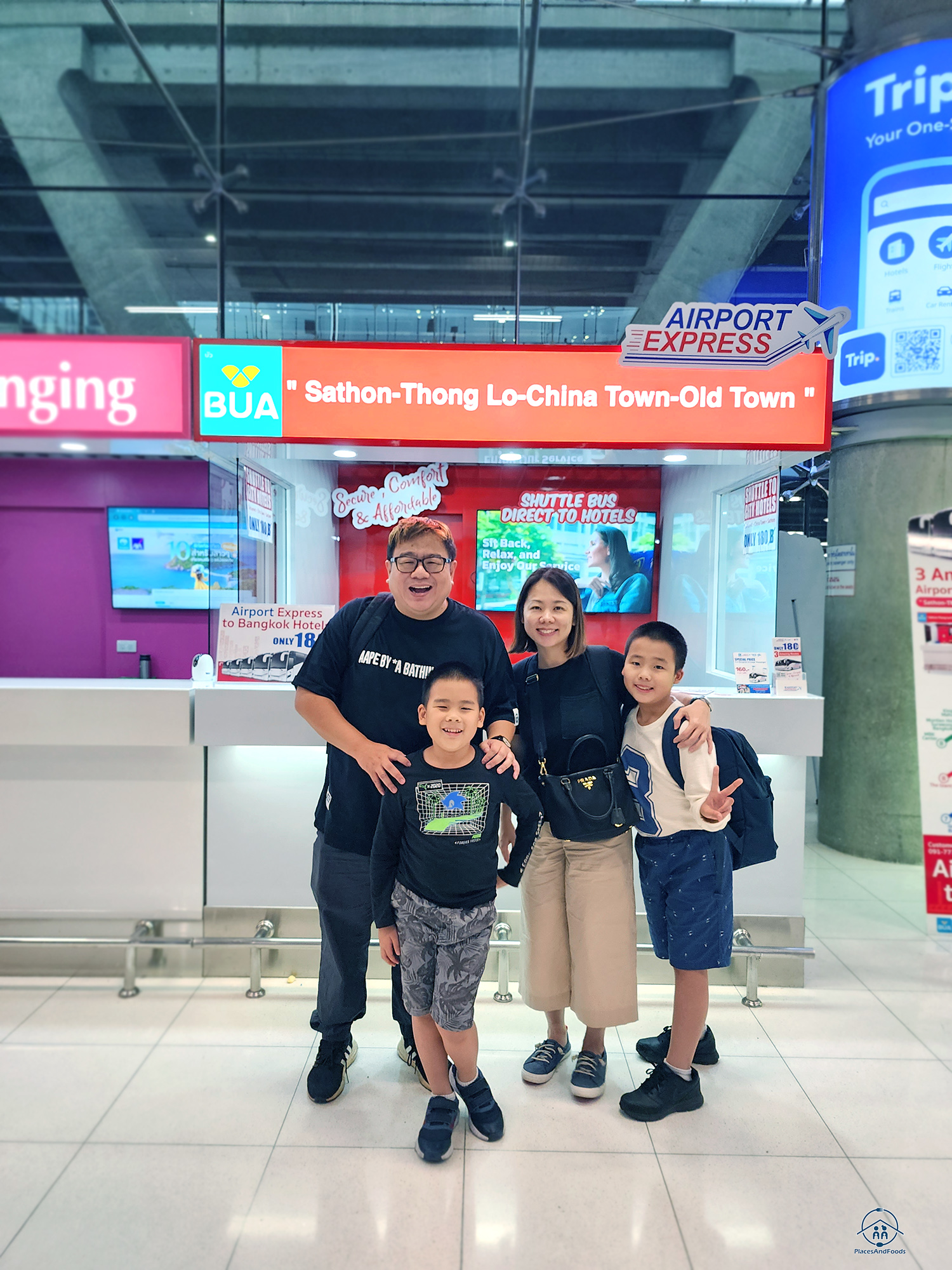 Bua Airport Express Bangkok Shuttle Bus Service to Grand China Hotel